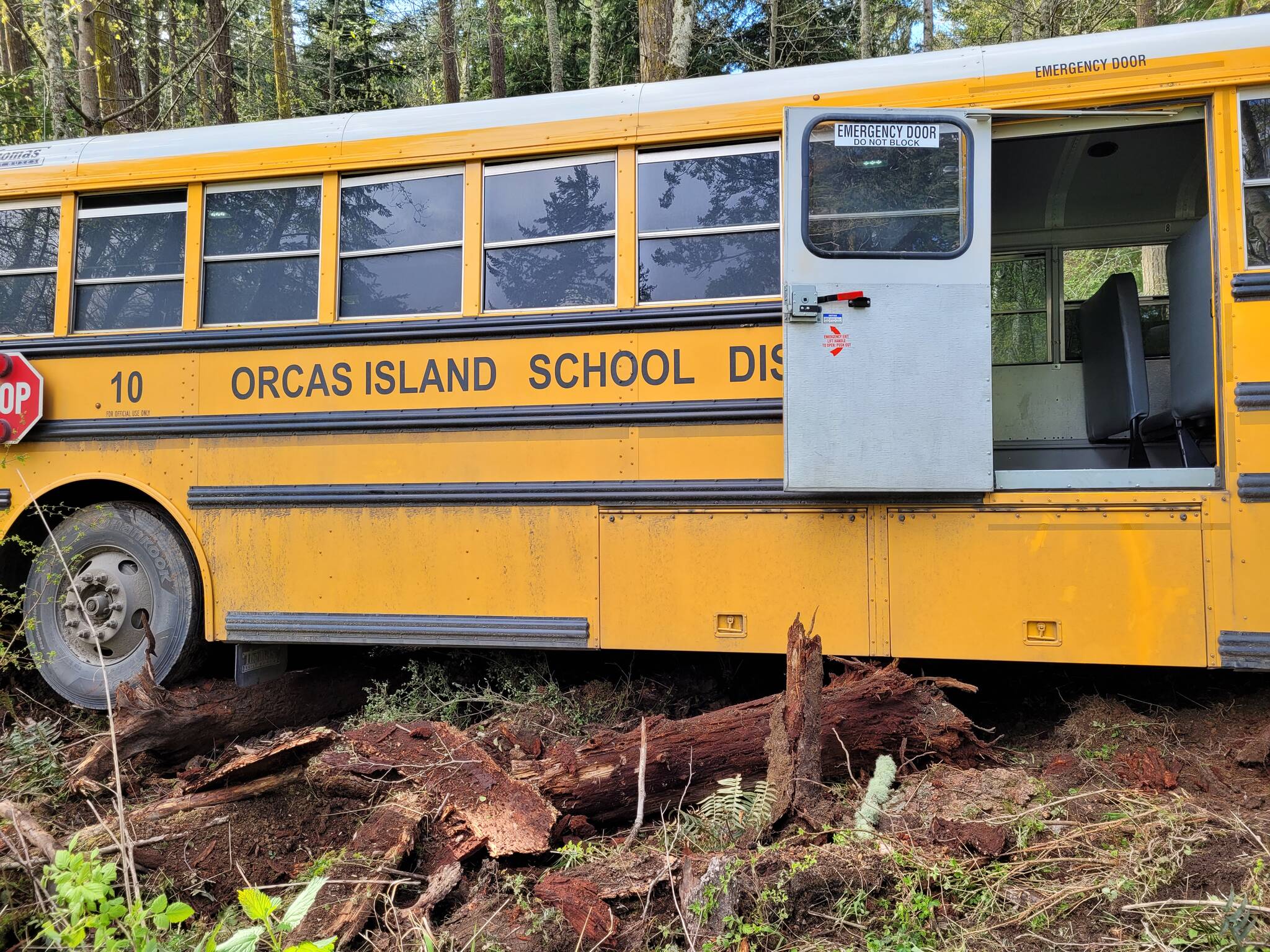 Orcas Island Schoolbus goes off the road | The Journal of the San Juan ...