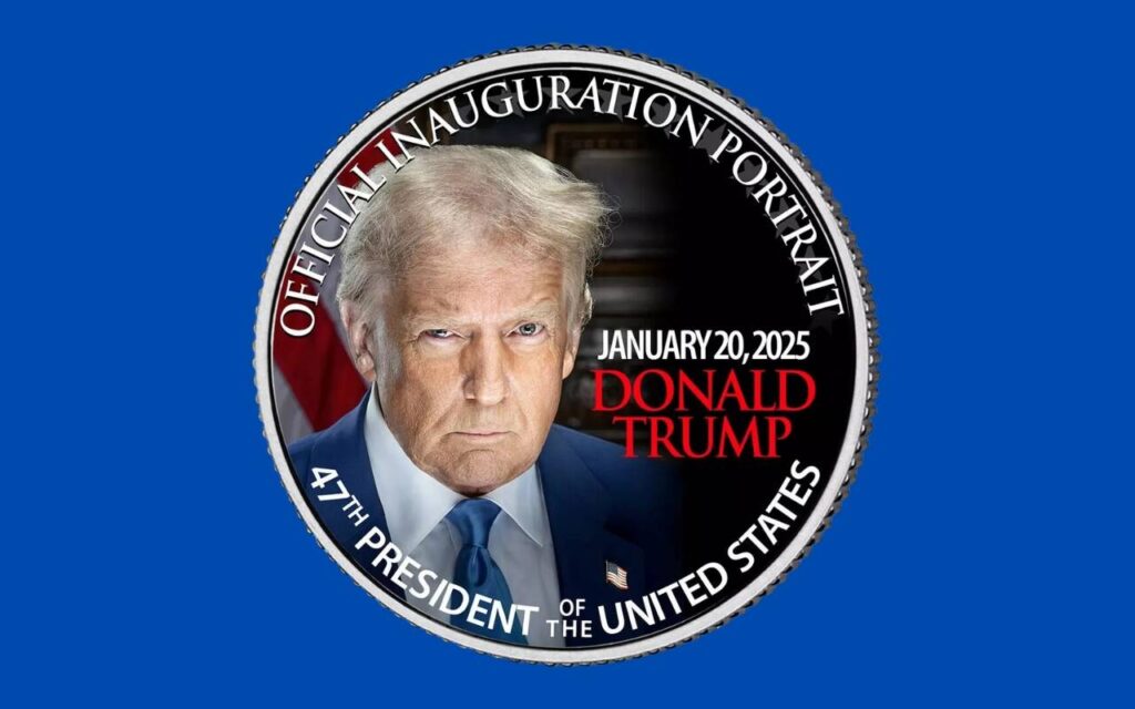 Trump Official Portrait Collectible Half Dollar Coin—It’s a Statement ...