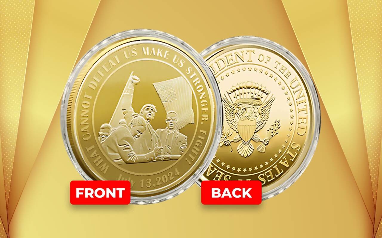 Donald Trump Survivor Gold Coin—The Ultimate Tribute to an Unbreakable ...