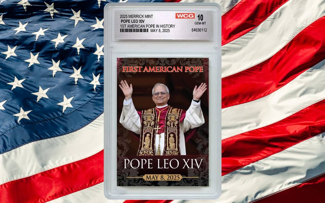 First American Pope Trading Card Celebrates Historic Rise of Pope Leo ...