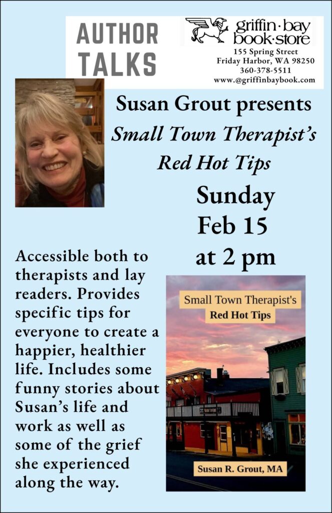 Susan Grout presents ‘Small Town Therapist’s Red Hot Tips’ | The ...