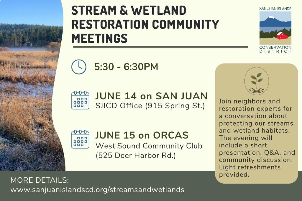 San Juan Islands Conservation District hosts community meetings on ...